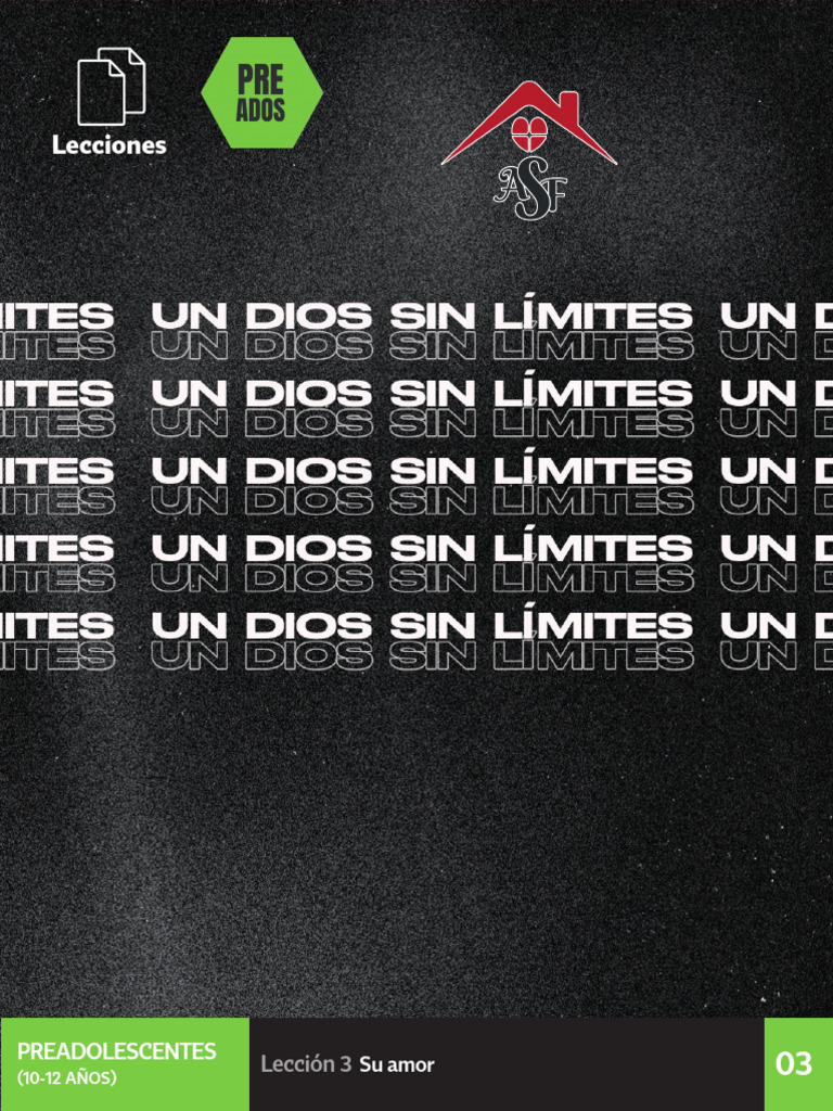 Lecciones Un Dios Sin Limites Pre 03M | PDF