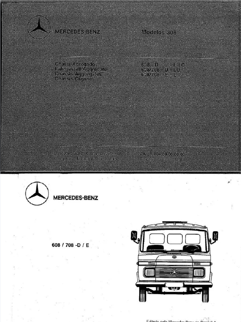 Catálogo Peças - Mercedes Benz 608 e 708 | PDF