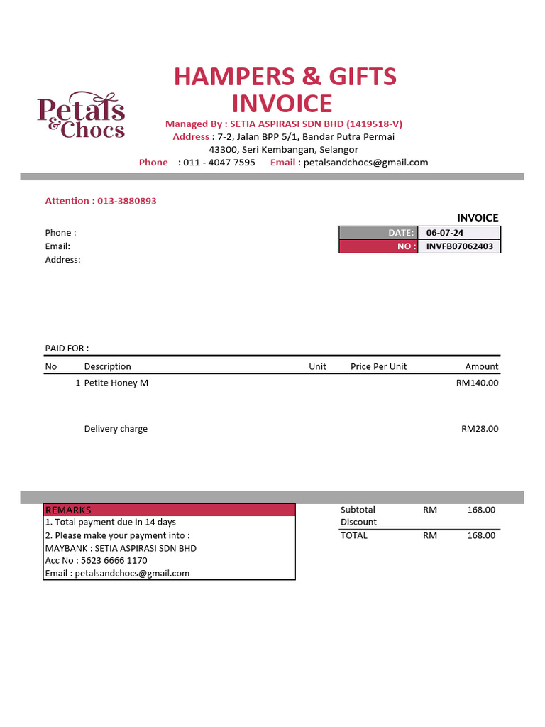 Sample Invoice | PDF