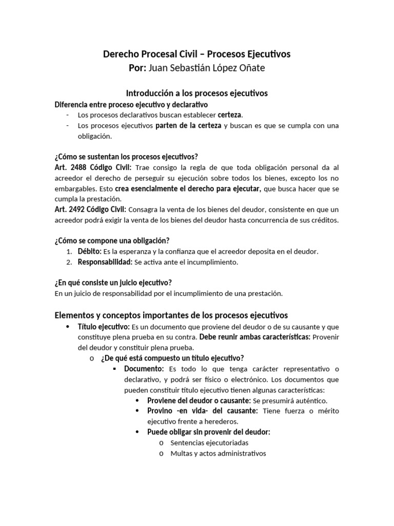 Resumen Módulo Ejecutivo | PDF