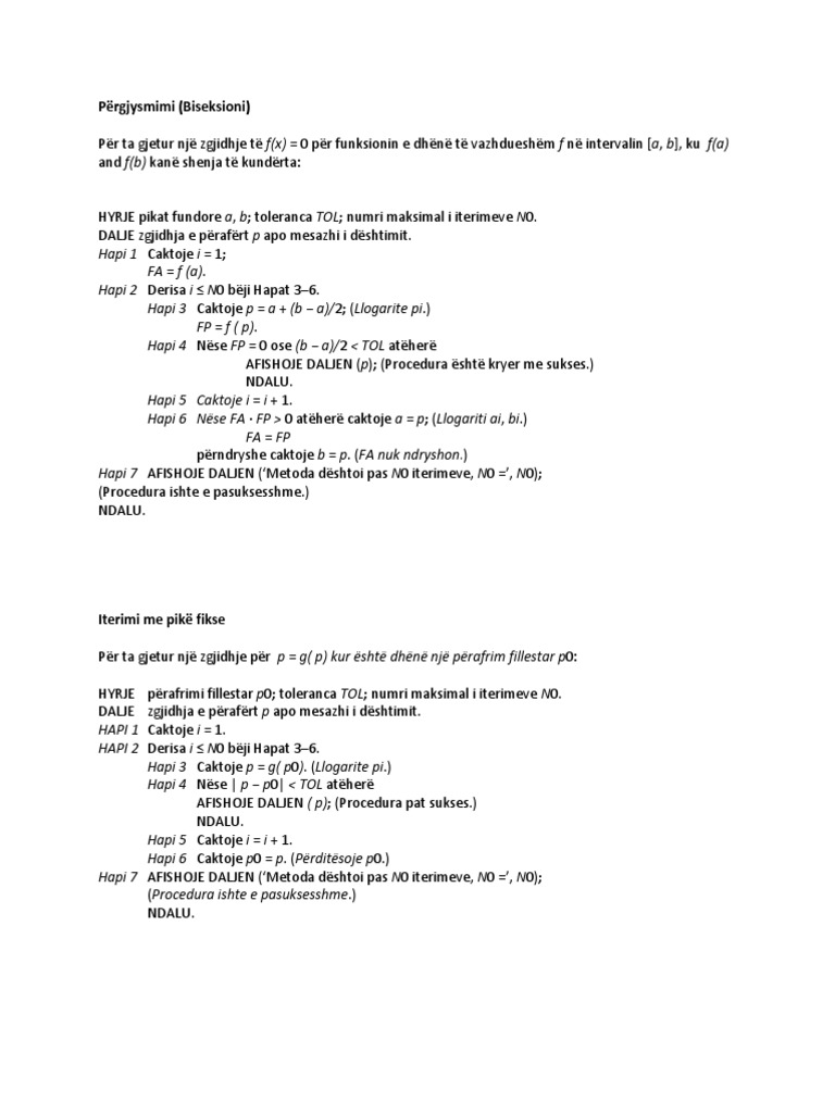 Metoda Numerike | PDF
