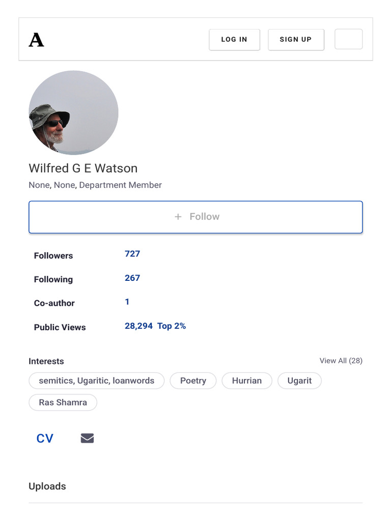 + Wilfred G E Watson @academia2024 | PDF + Wilfred G E Watson @academia2024 | PDF