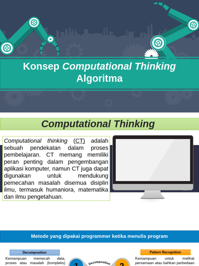 Konsep Computational Thinking Algoritma | PDF