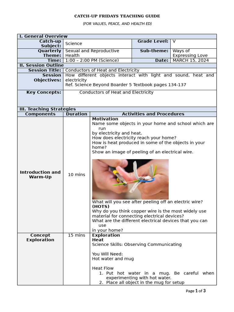 Grade5 Sci Health - Catch Up | PDF