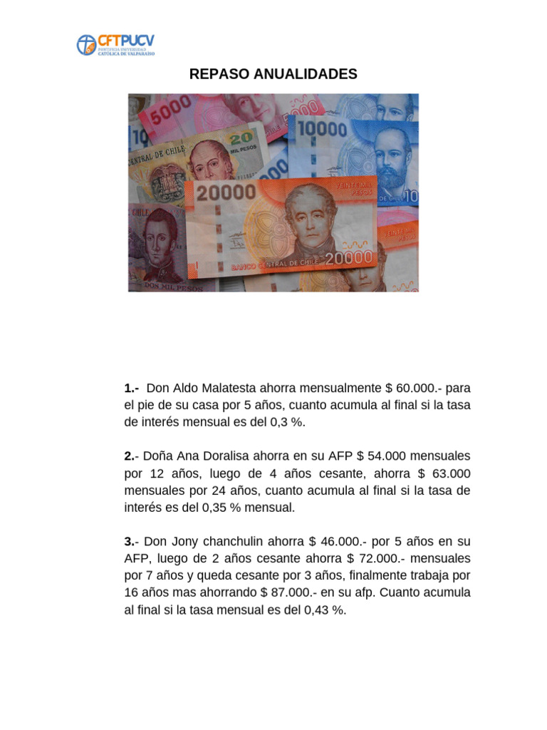 Repaso Anualidades | PDF