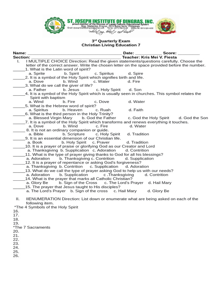 Cle 7 | PDF | Sacraments | Prayer