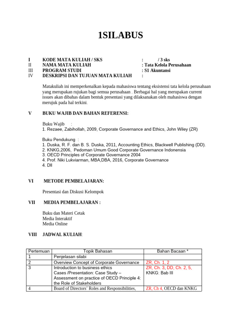 Silabi CG S1, Edit | PDF