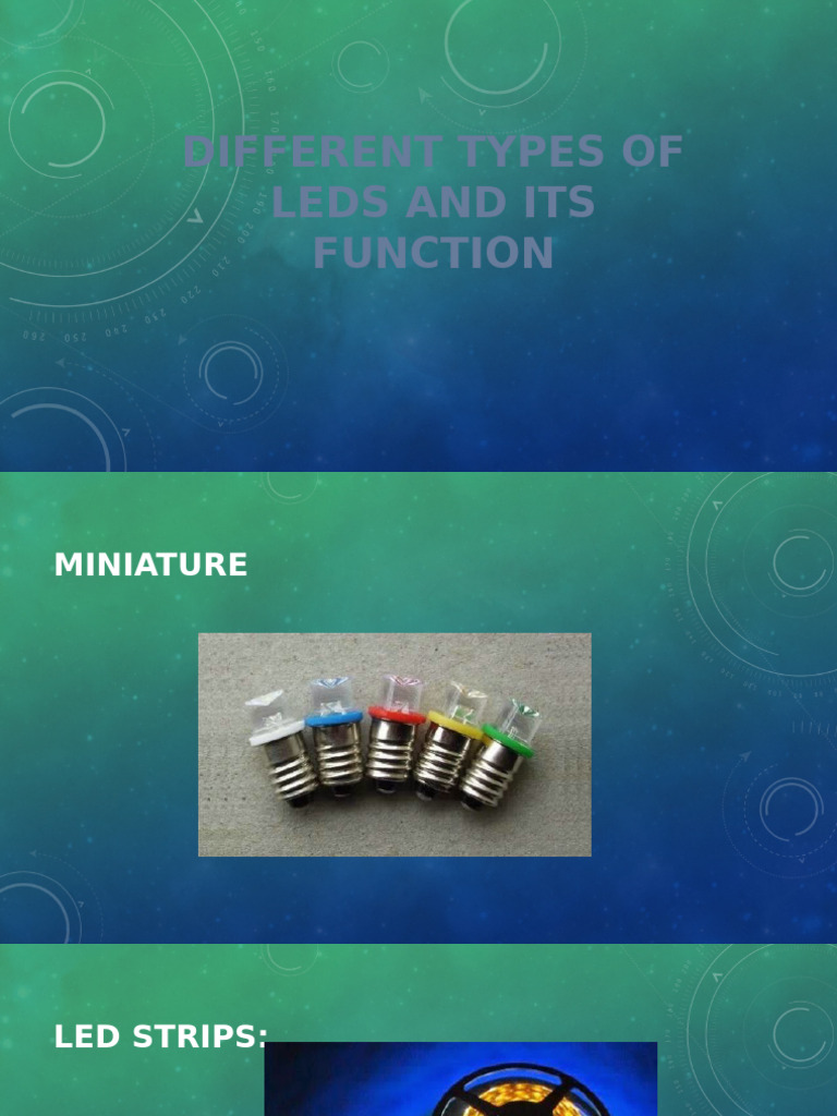 Different Types OF LEDs and Its Function | PDF