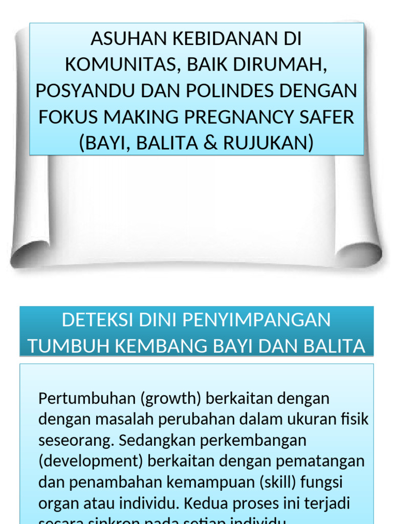 Askeb Komunitas Polindes Posyandu | PDF