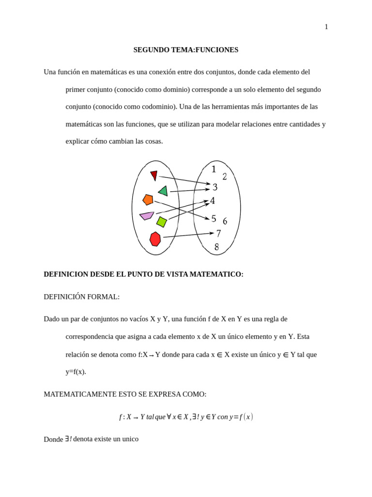 Segundo Tema Funciones | PDF