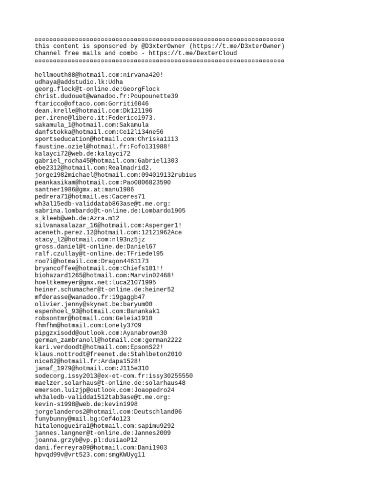 30k Hotmail+Mix Access | PDF