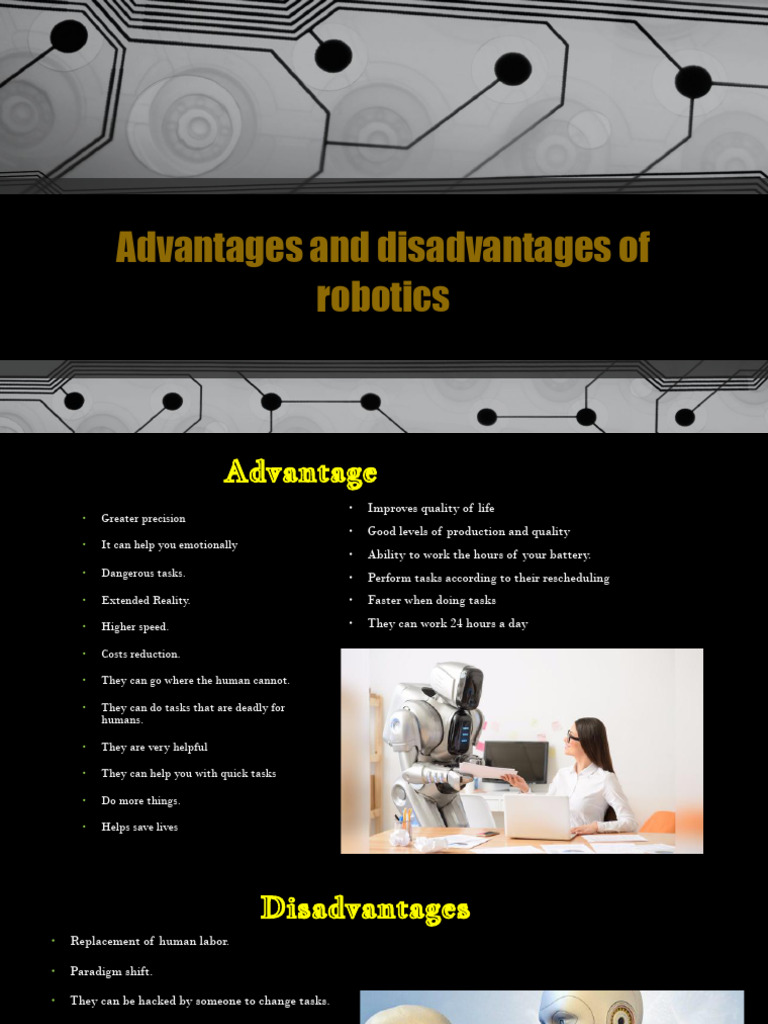 Advantages and Disadvantages of Robotics | PDF