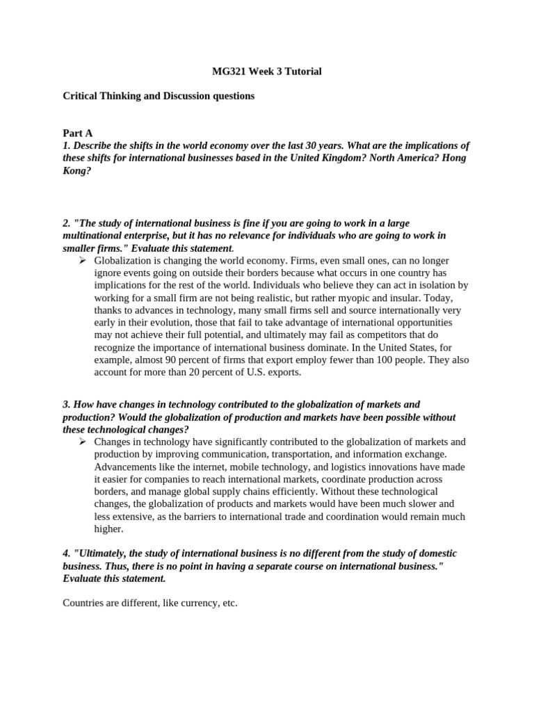 MG321 Tutorial Week 3 | PDF