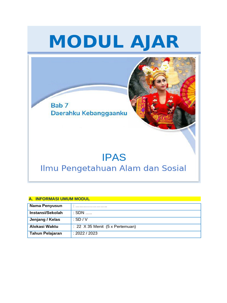 BAB 7 - MA IPAS Kls 5 | PDF