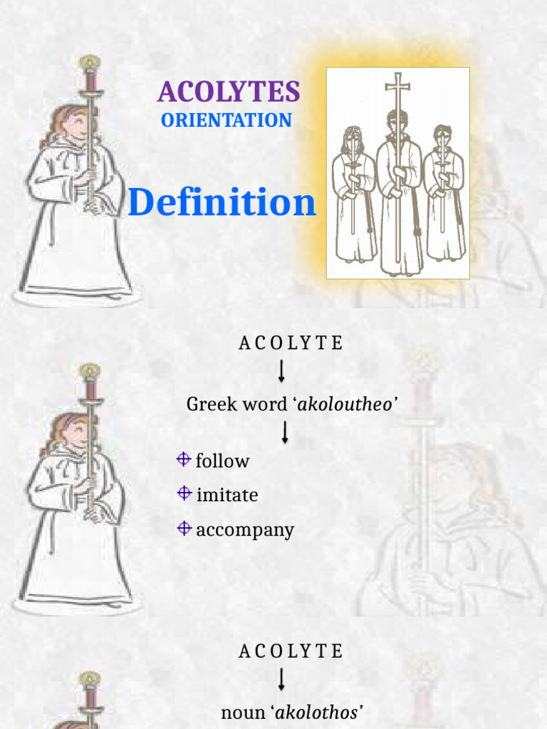 Background Function Attitude Spirituality Gestures of Acolytes | PDF