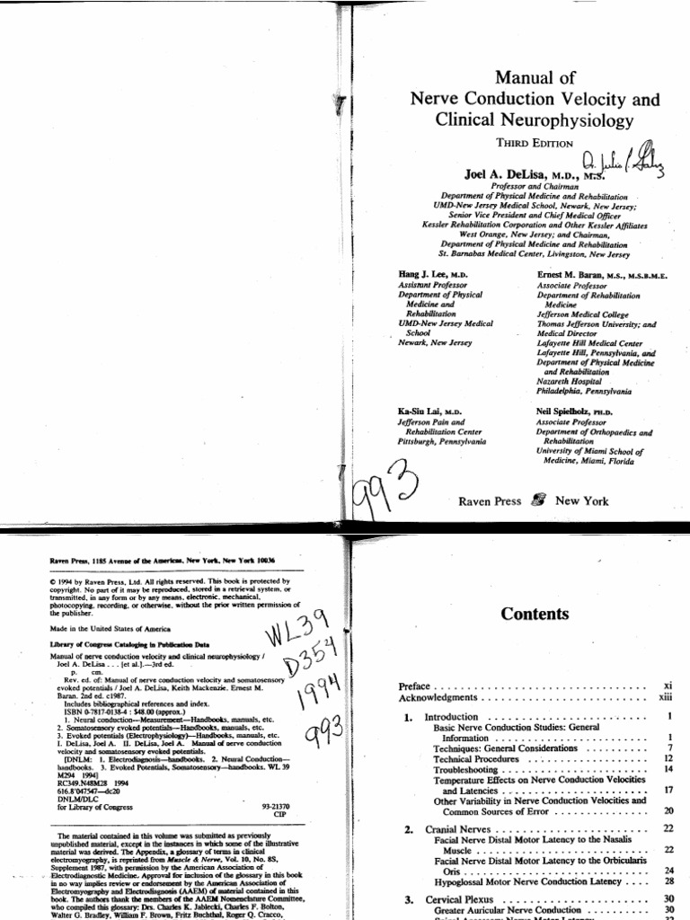 Manual of Nerve Conduction DELISSA-1 | PDF