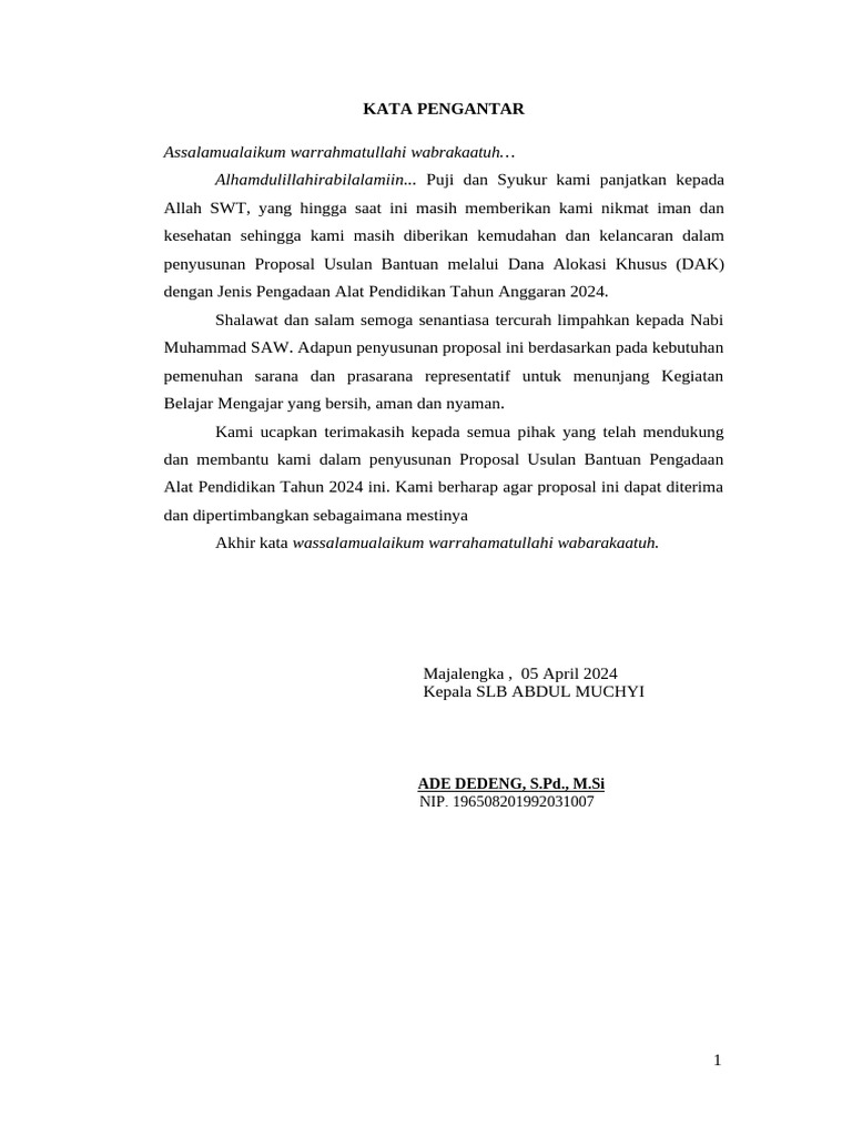 Kata Pengantar | PDF