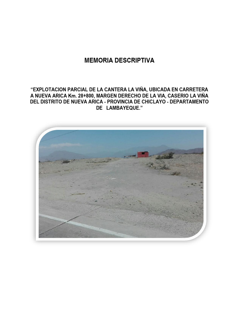 MD - CANTERA - LA VIÑA - IngBARTUREN | PDF