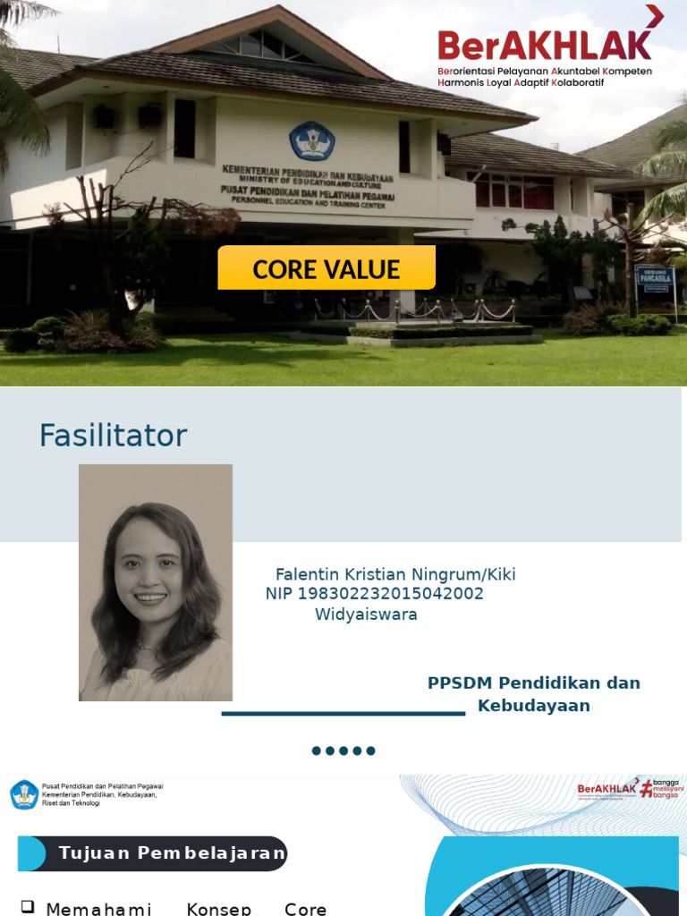 Ibu Kiki - Core Value Berakhlak | PDF