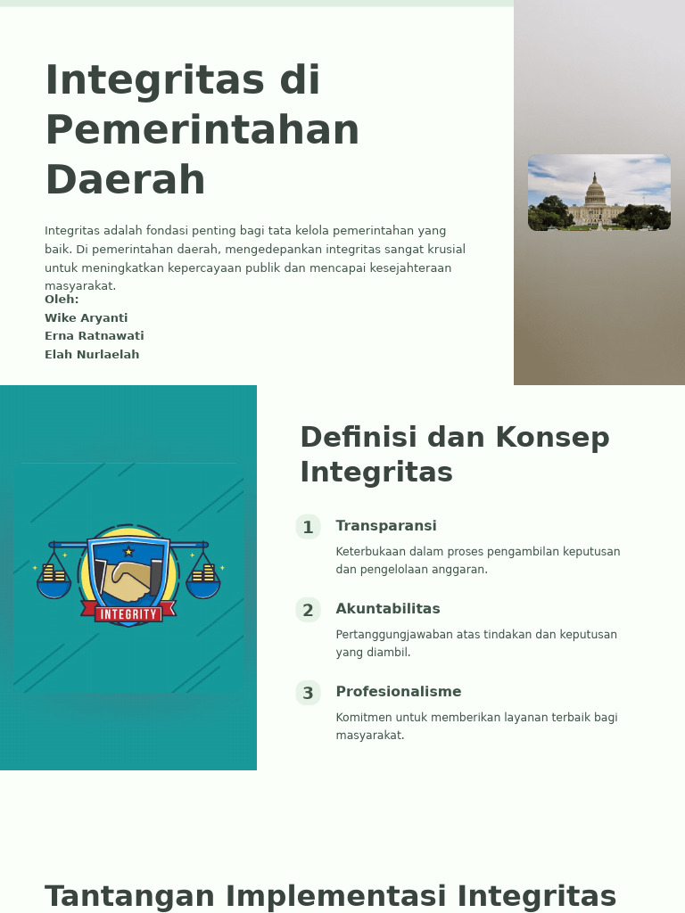 Bad Practise Implementasi Integritas Di Pemerintahan Daerah | PDF