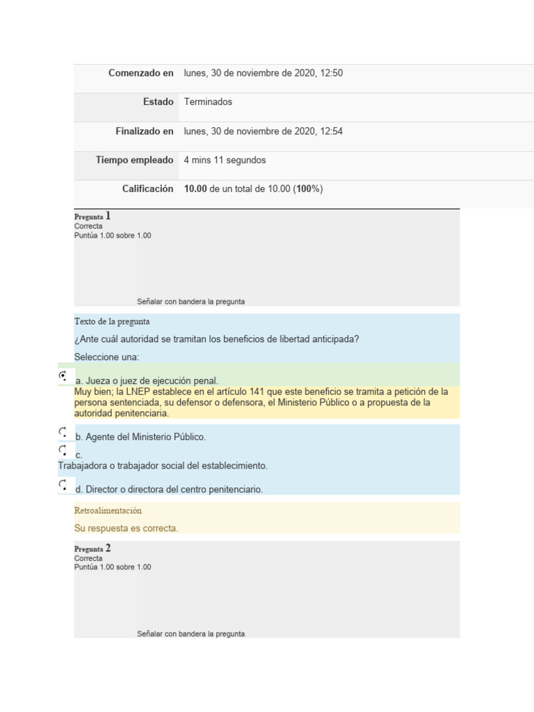 Cuestionario Final Modulo 4 CNDH Personas en Reclusion | PDF