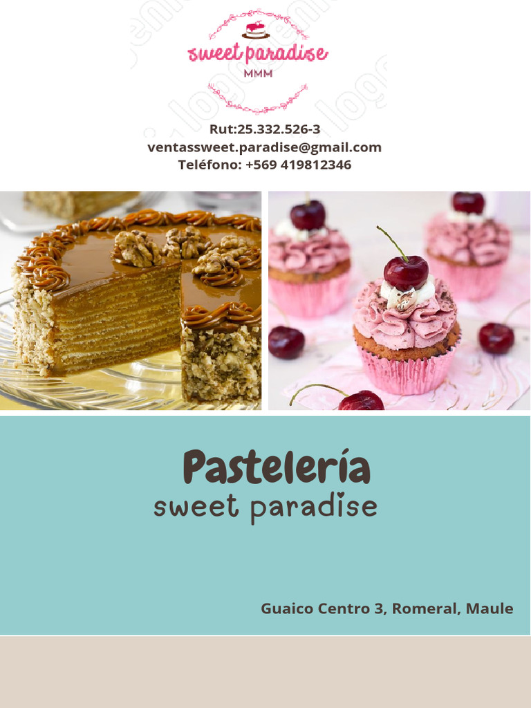 Revista Catalogo Repostería Moderno Turquesa | PDF | Postres | Cocina ...