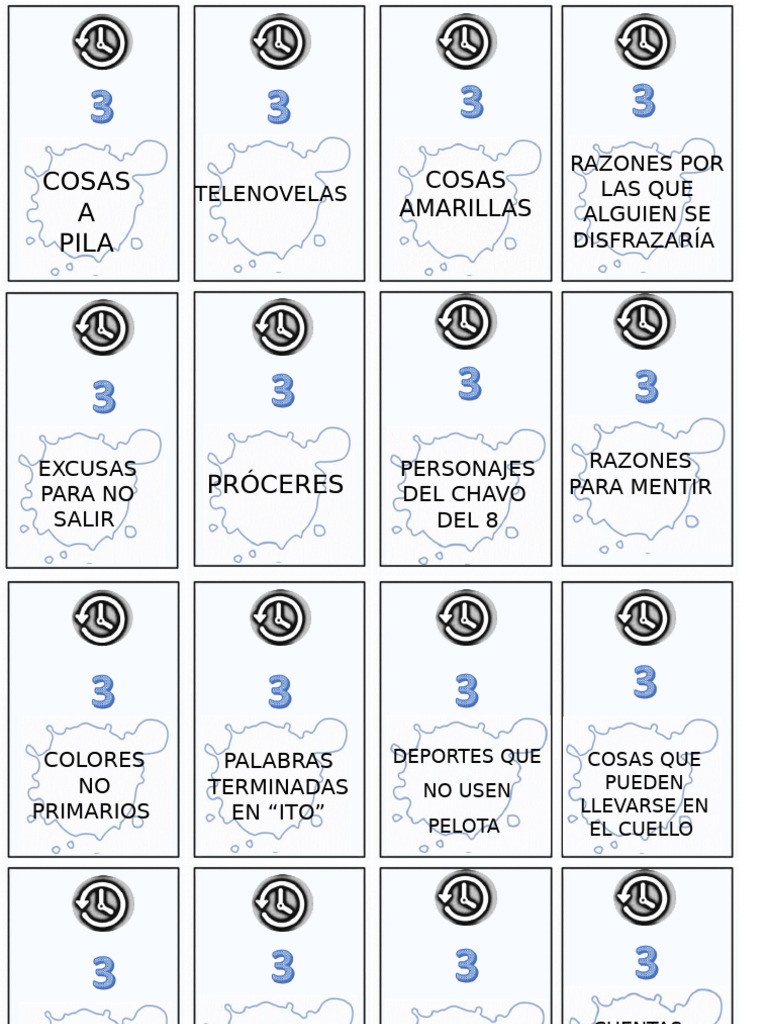 Juego Contra Reloj | PDF