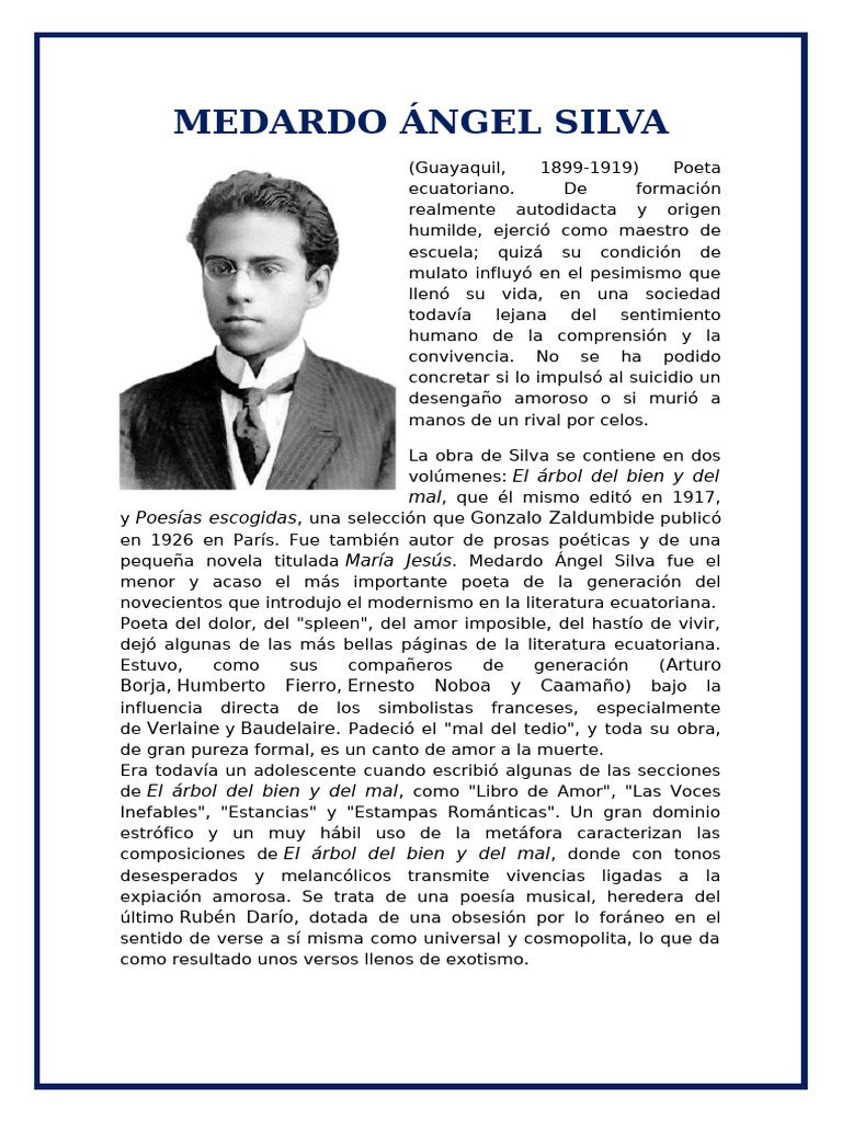 Medardo Ángel Silva | PDF