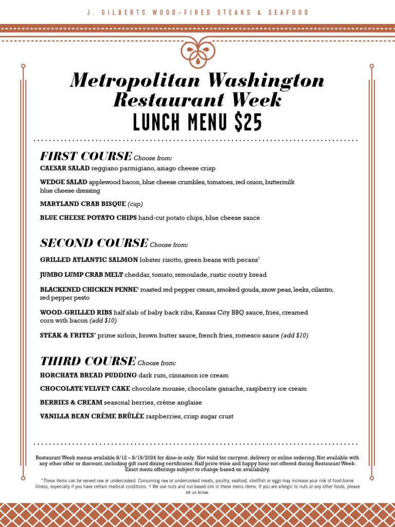 Mnu3jokGTiSFwCFuIlAg_J Gilbert-s McLean RW Menu Lunch 2024 (1) | PDF