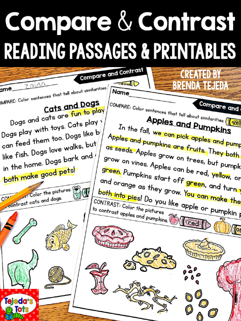 3 - Compare and Contrast Reading Passages and Questions | PDF