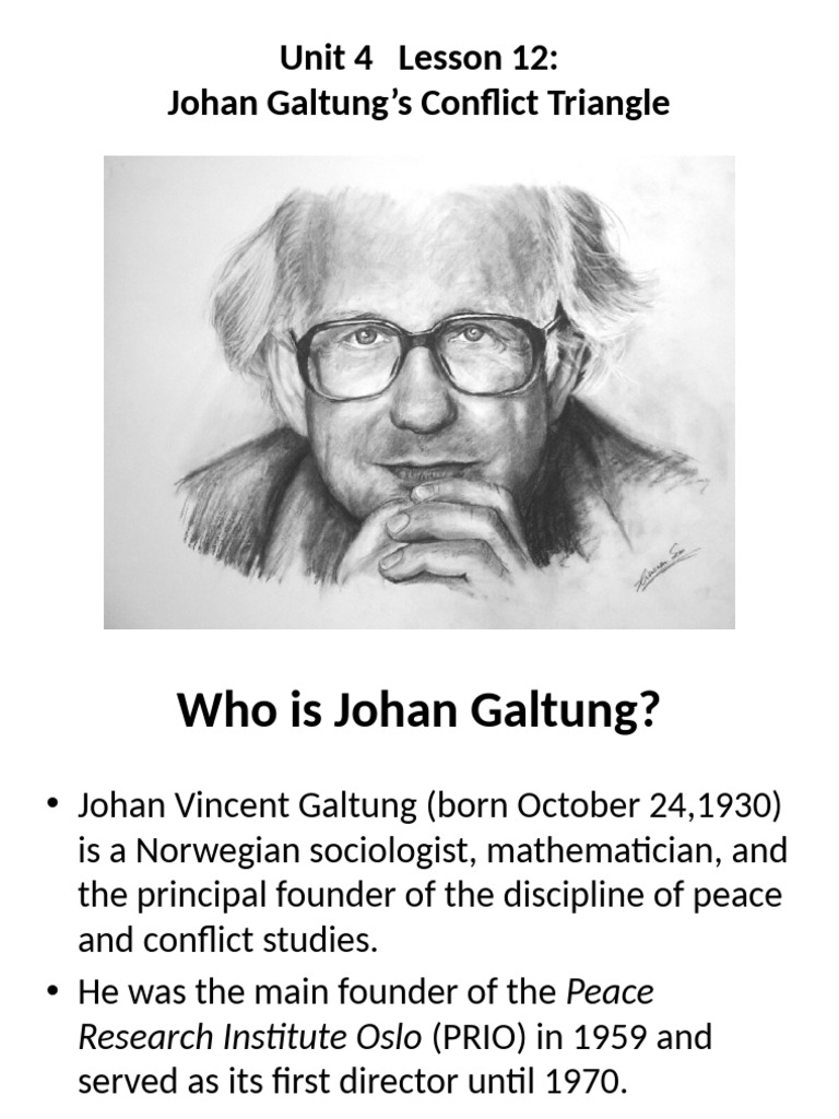 Unit 4 Lesson 12 Galtungs Conflict Triangle | PDF