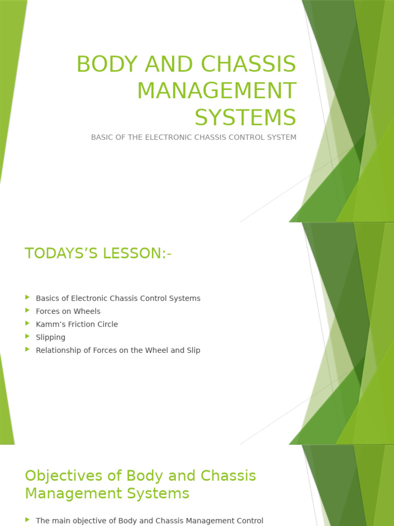 1 - Body and Chassis Management Systems | PDF