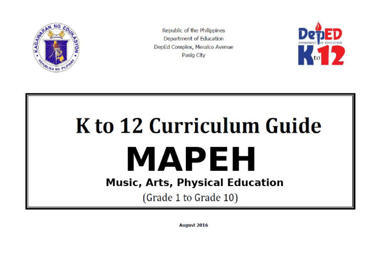 Mapeh Cover Page | PDF