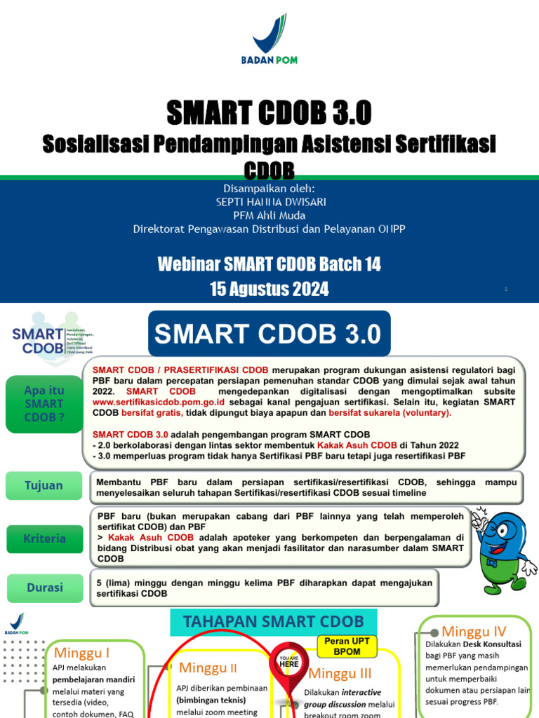 Pedoman Teknis CDOB - SMART CDOB Bets 14 | PDF | Temperature
