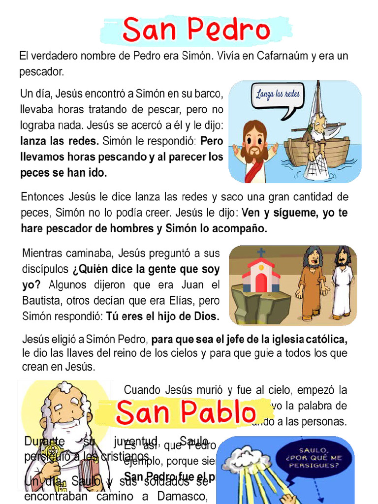 Ficha San Pedro y San Pablo | PDF