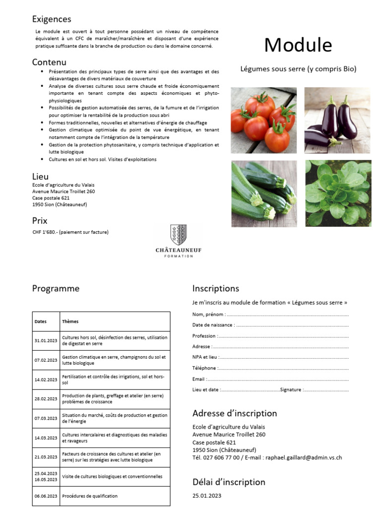 Module Gg02 Legumes-Sous-Serre 2023 | PDF