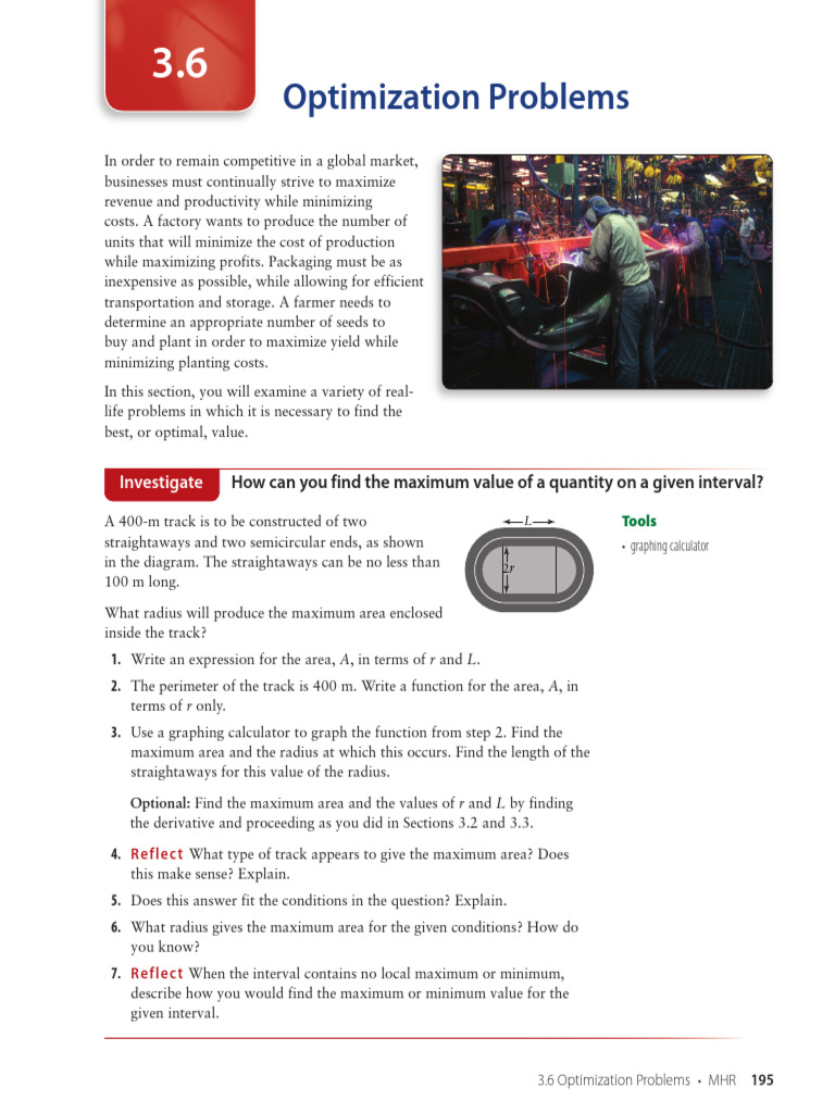 3 6 Optimization Problems | PDF