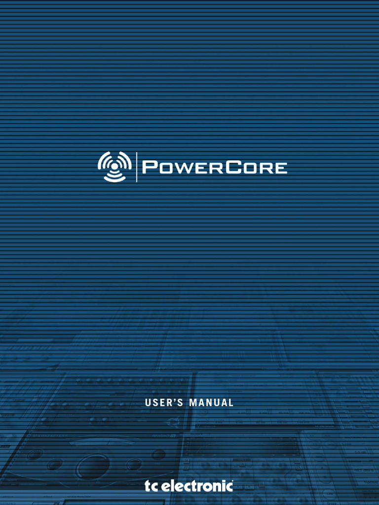 Tcelectronic Powercore Manual English | PDF