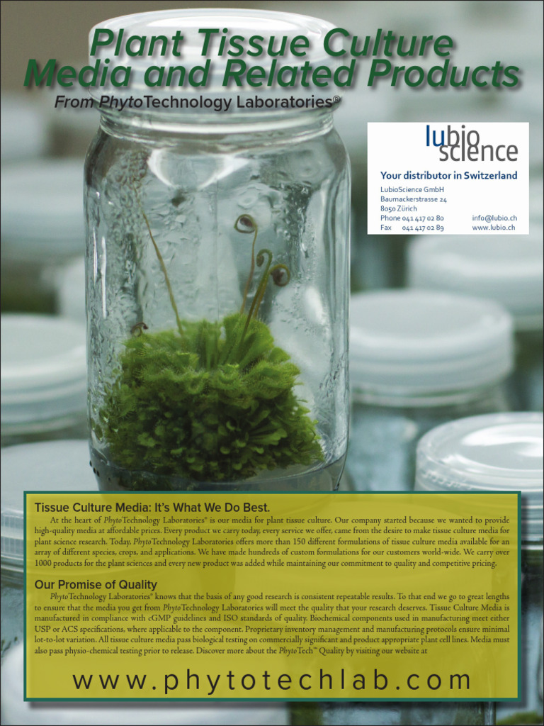 PhytoTech Plant Media Catalog | PDF