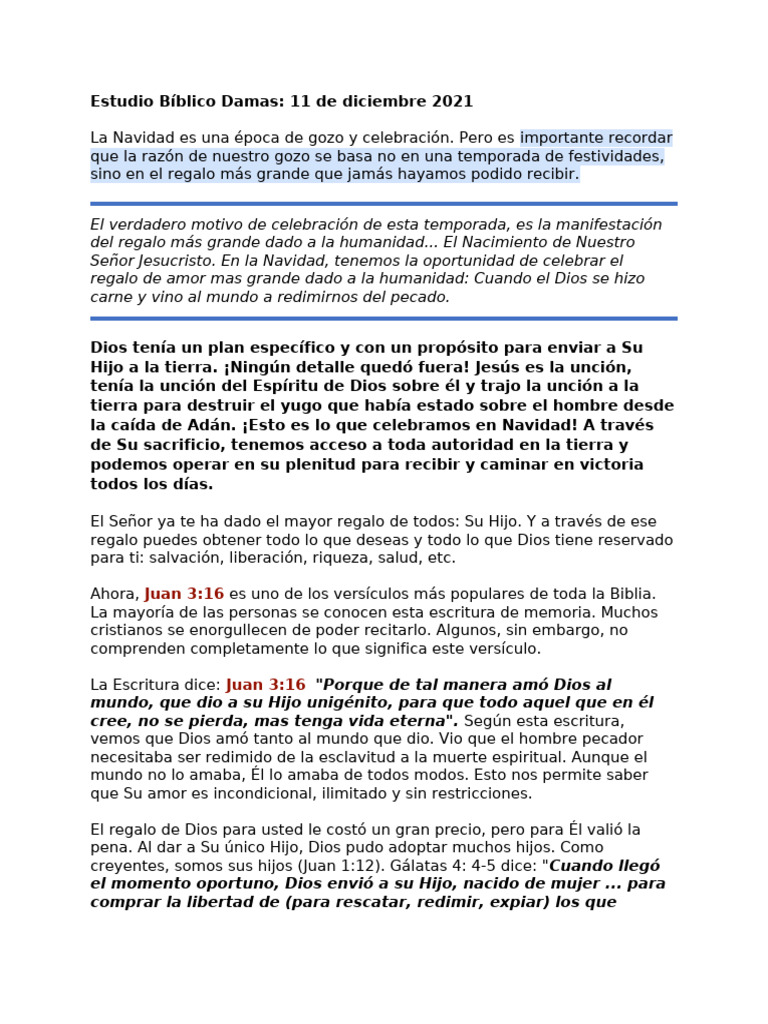 Devocional Navidad-11 DEC 21 | PDF