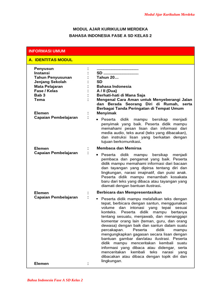 Modul Ajar BAB 3 | PDF