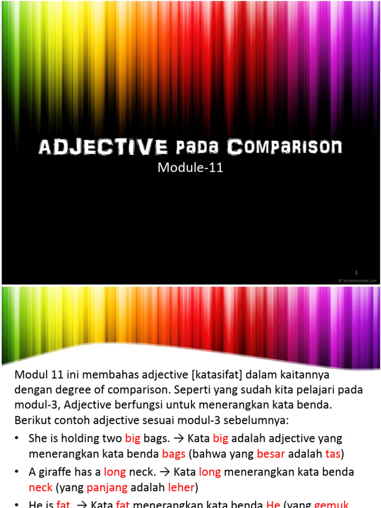 Modul-11 Adj-Comparison | PDF