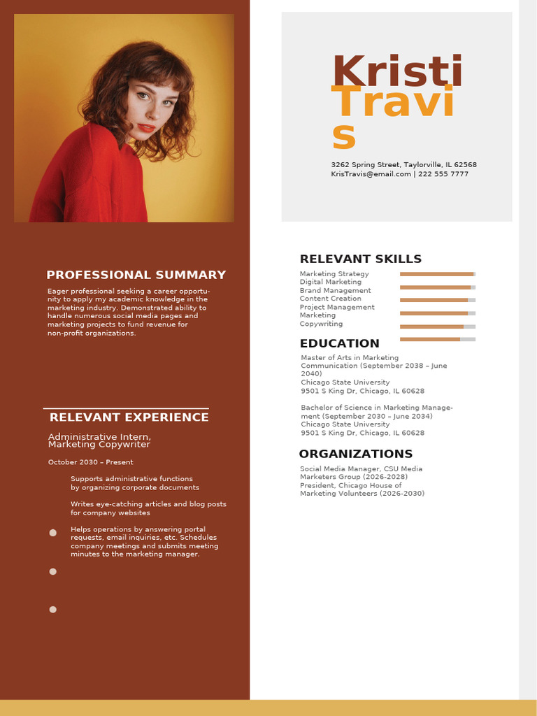 First Job CV Template | PDF