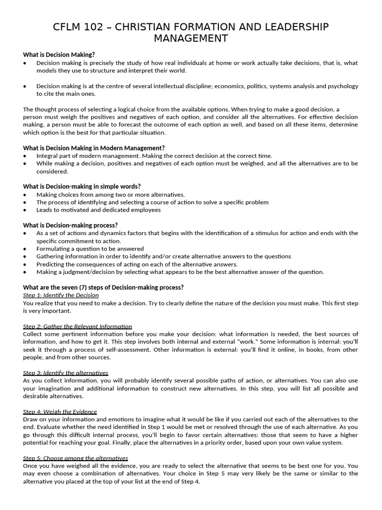 CFLM 102 - Finals | PDF