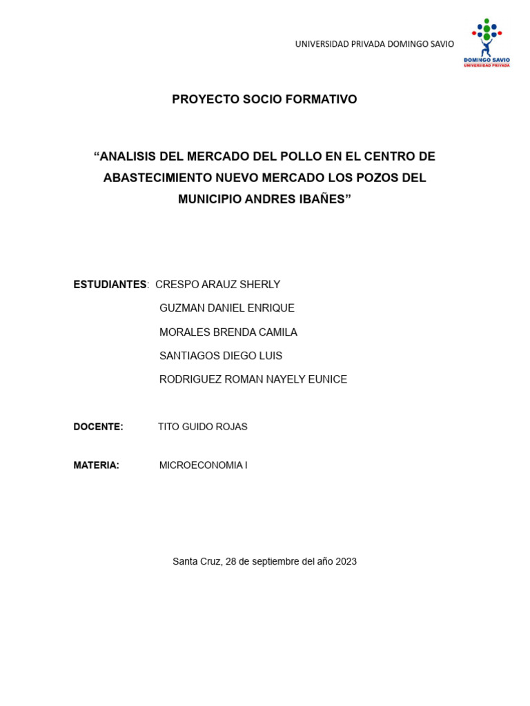 Proyecto Final Microeconomia | PDF