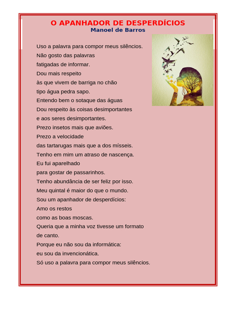 O Apanhador de Desperdícios | PDF