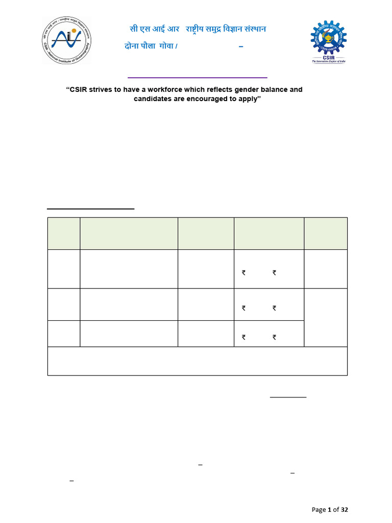 CSIR_NIO_Detailed_Advertisement | PDF