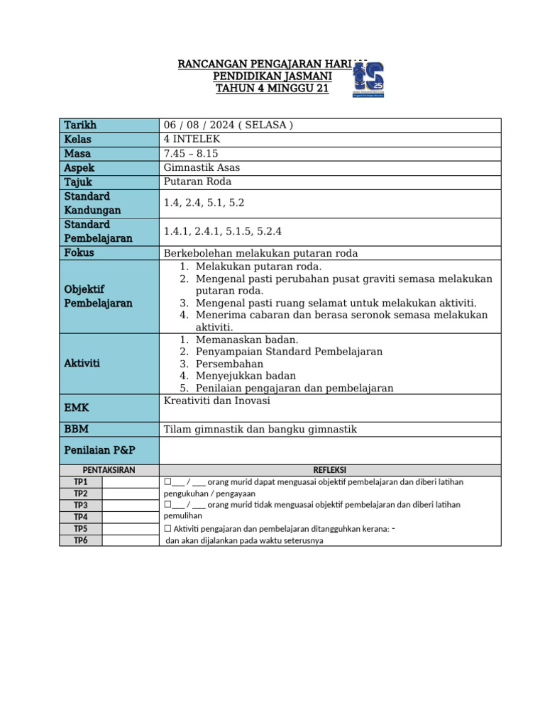 RPH Minggu 22 Jga | PDF