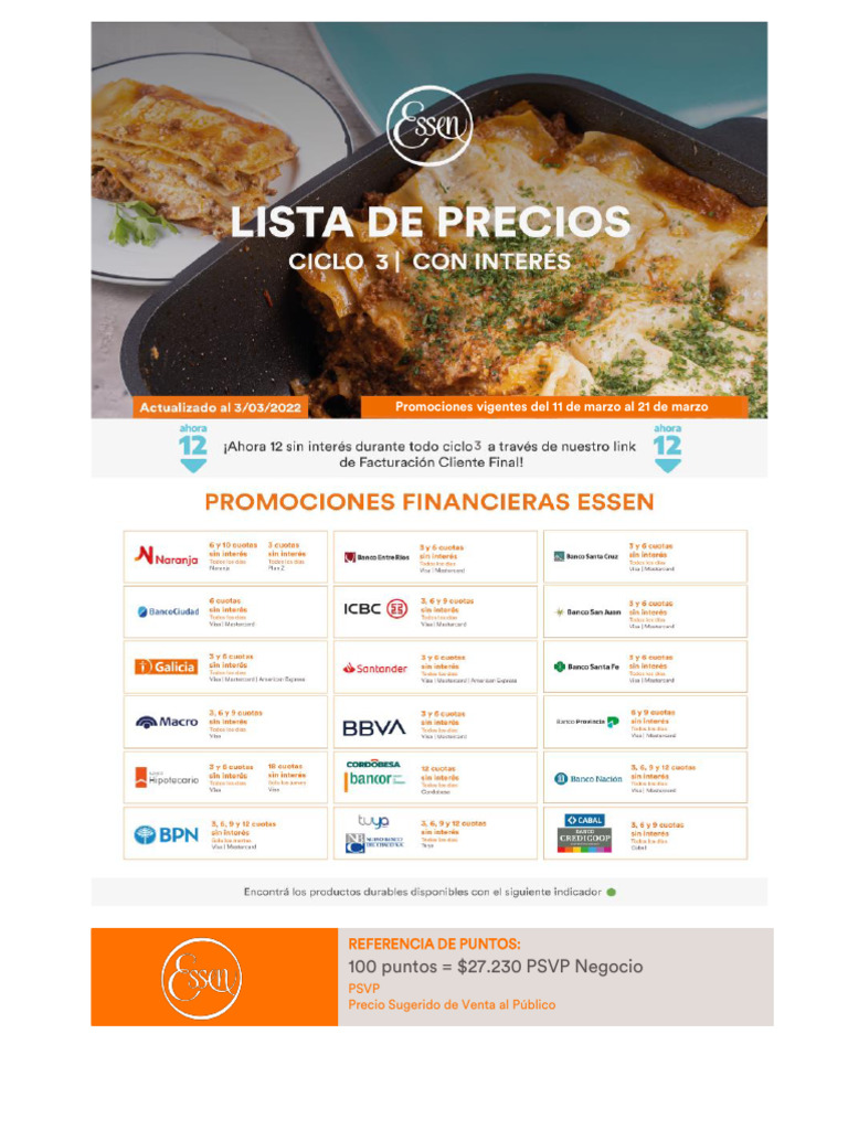 Lista de Precios C3 - Con InterésV2 | PDF