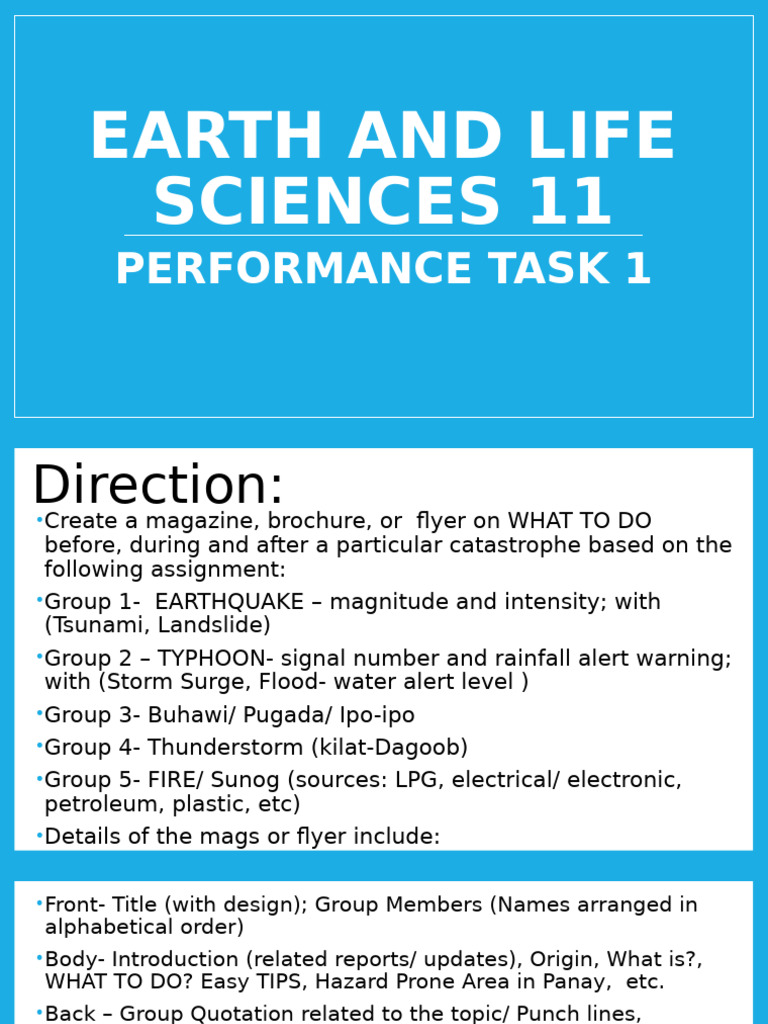 EARTH AND LIFE SCIENCES 11-pt1 | PDF